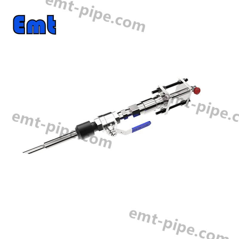 Retractable Chemical injector welding connection - Emt Pipe Cleaning Pig