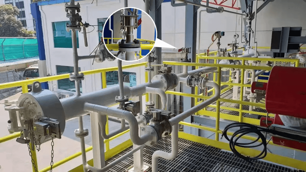 Removable Pig Indicator with DBB Valve - Emt Pipe Cleaning Pig