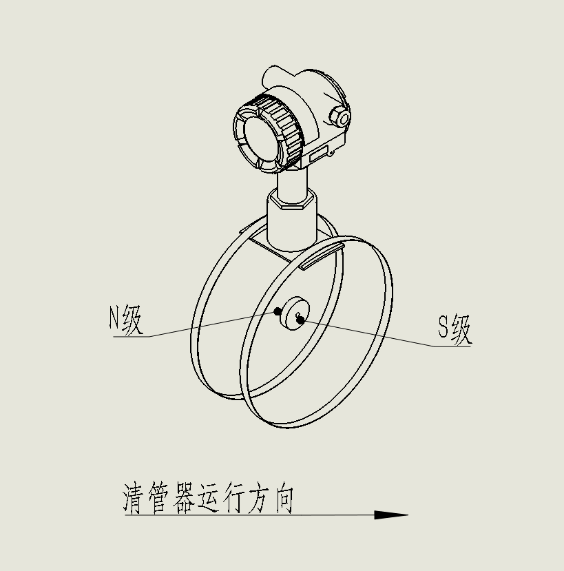 Magnetic Pig Detector - Emt Pipe Cleaning Pig